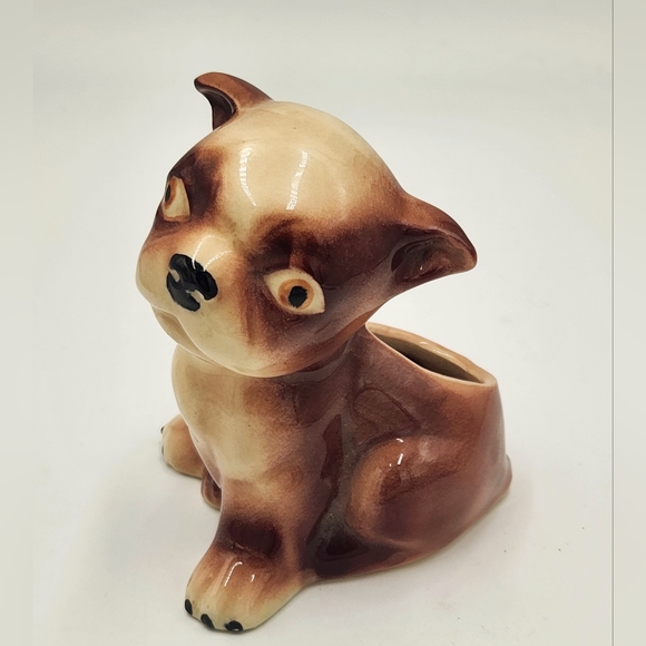 Shawnee | Other | 95s Shawnee Usa Pottery Brown Boxer Puppy Dog Planter ...